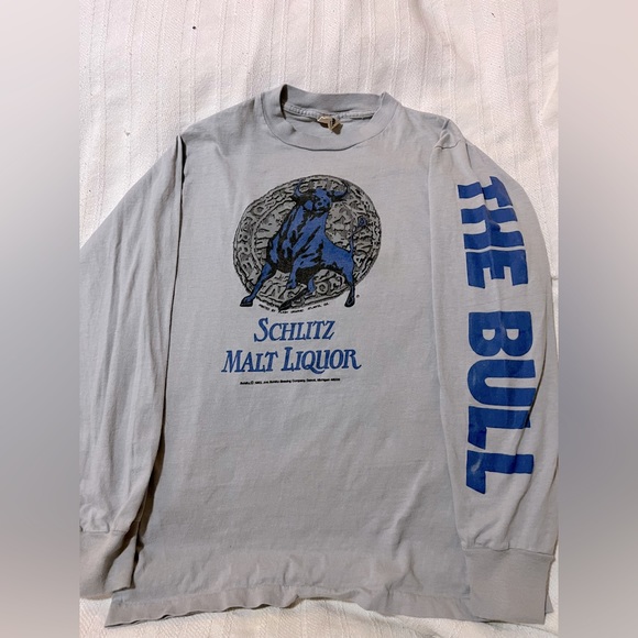 Shirts | Vintage Schlitz Malt Liquor Long Sleeve | Poshmark
